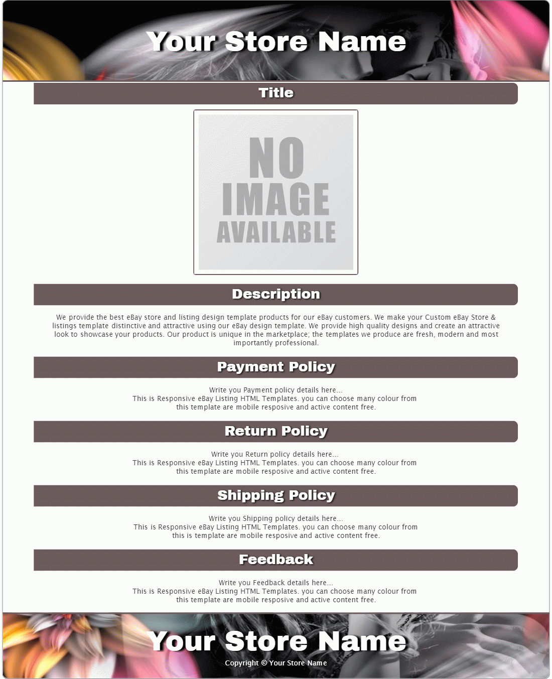 eTemplateWizard.com - eBay Auction / Listing Template