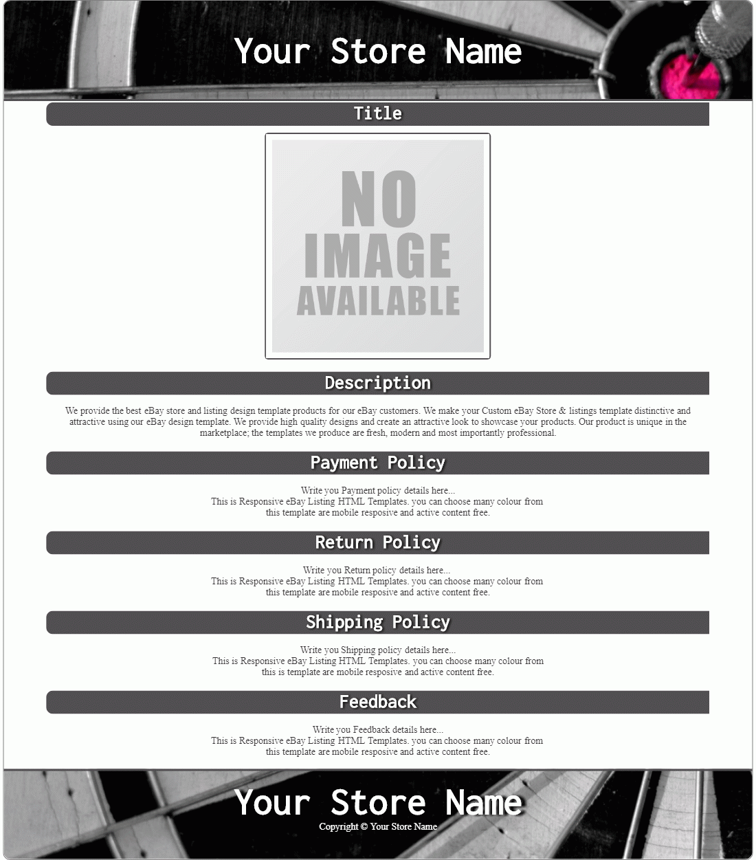 eTemplateWizard.com - eBay Auction / Listing Template